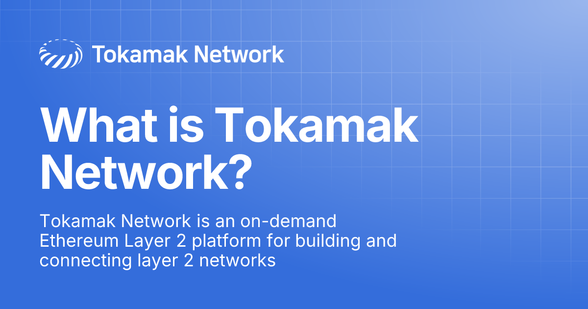 What is Tokamak Network? | Tokamak Network